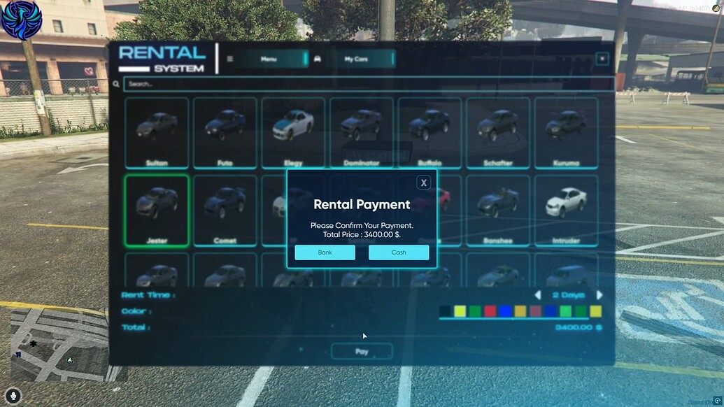 [PAID][QBCORE] Vehicle Rental System by Phoenix Dev - FiveM Releases ...