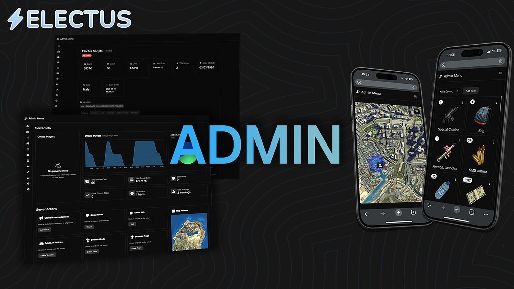 Electus Admin | FiveM Admin Menu with Web Support - FiveM Releases ...