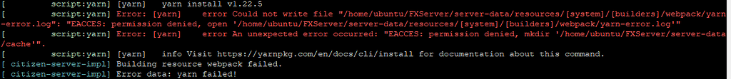 How to fix yarn errors - Server Discussion - Cfx.re Community