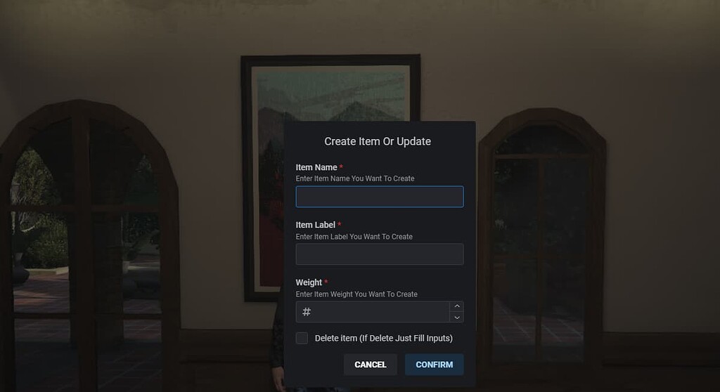[FREE] Basic Item Create/Delete - FiveM Releases - Cfx.re Community