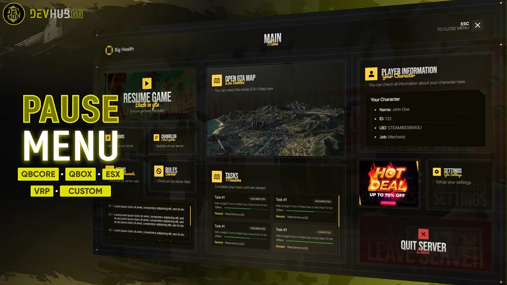 Modern Pause Menu - FiveM Releases - Cfx.re Community