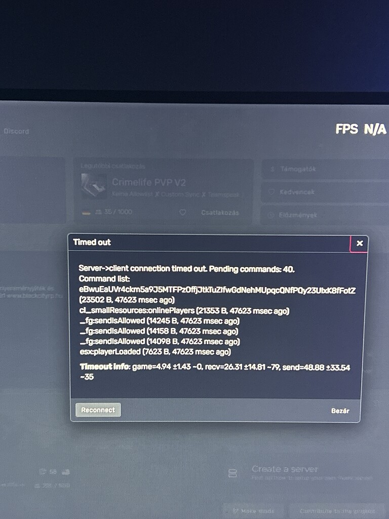 Fivem timeout - FiveM Client Support - Cfx.re Community