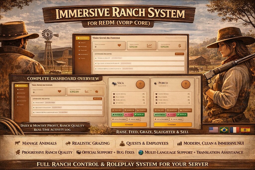 [PAID] Ranch Script RedM - Prisma Studio - RedM Releases - Cfx.re Community