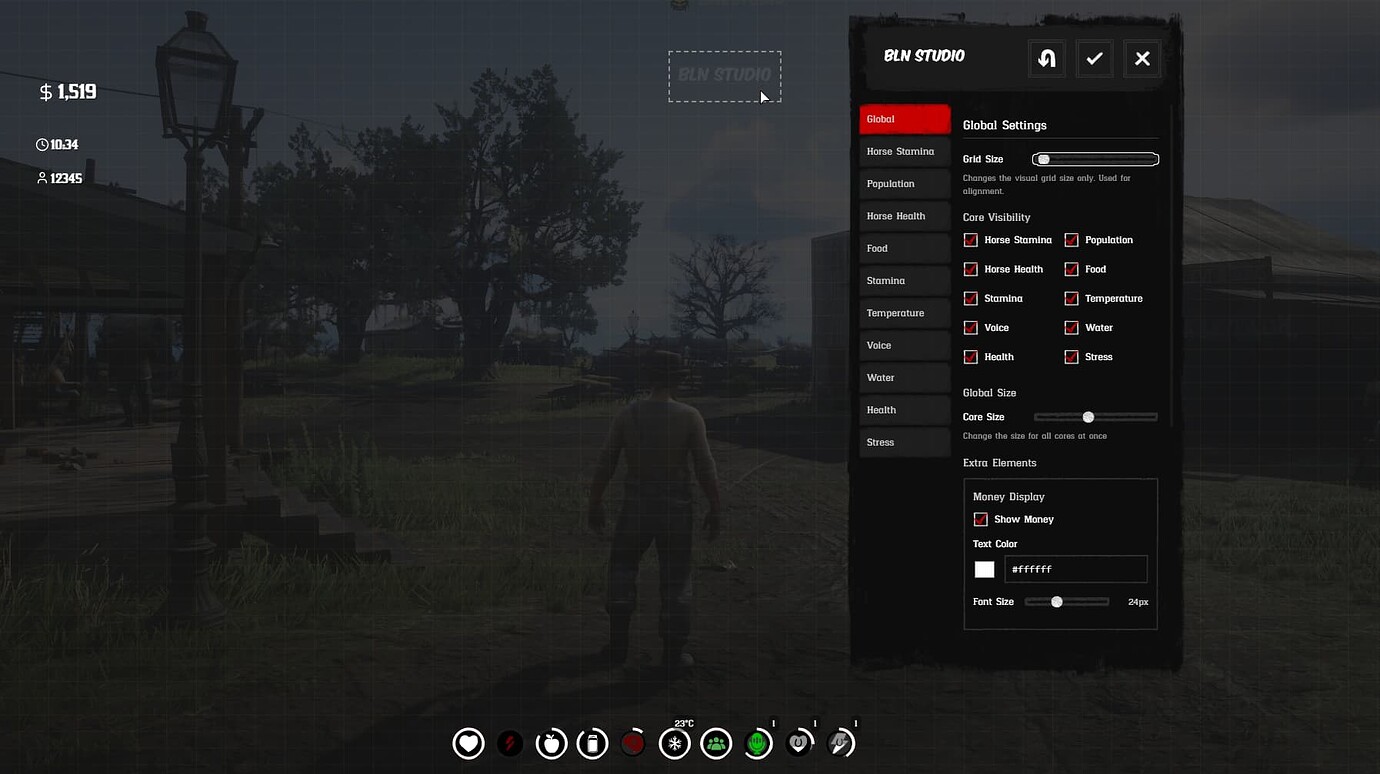 Ultimate RedM HUD/Metabolism System - BLN HUD - RedM Releases - Cfx.re ...