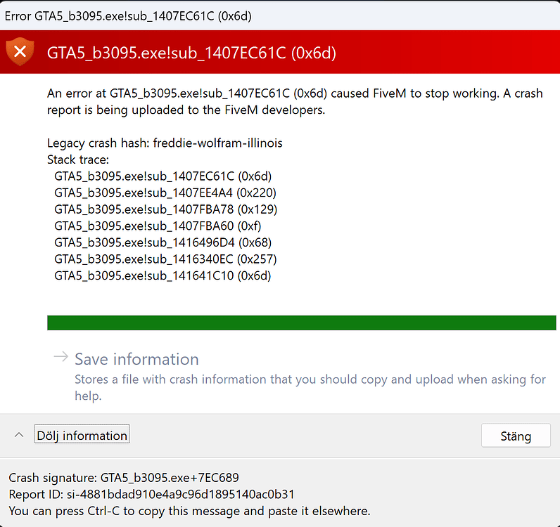 Fivem keeps crashing all the time - FiveM Client Support - Cfx.re Community
