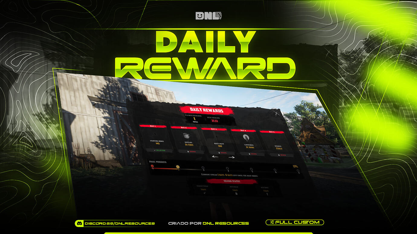 DnL - Daily Reward | RedM Scripts | VORP | RSG - RedM Releases - Cfx.re ...