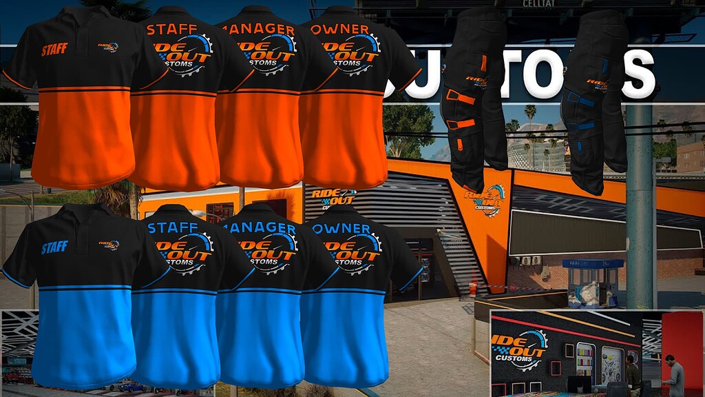 Ride Out Customs Uniform for Male and Female - FiveM Releases - Cfx.re Community