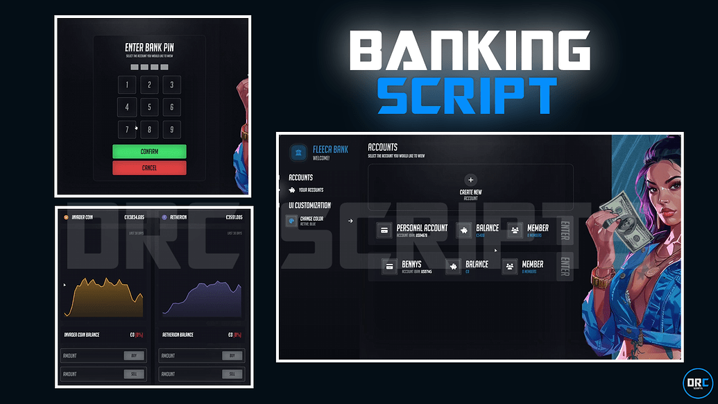 [PAID][ESX][QB] BANKING SCRIPT 💳 | (CRYPTO, MULTIPLE ACCOUNTS, ADVANCED ...