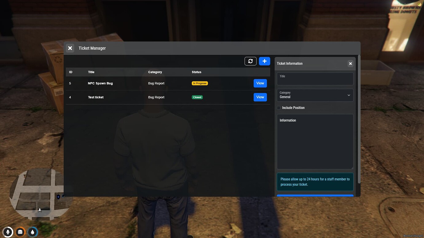 [FREE] [QB|ESX] In-game Ticket Manager - Releases - Cfx.re Community