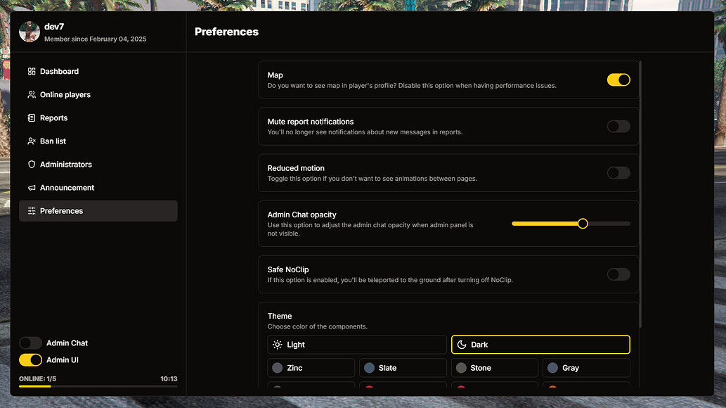 Admin Menu - Highly customizable (actually), Any framework! - FiveM Search