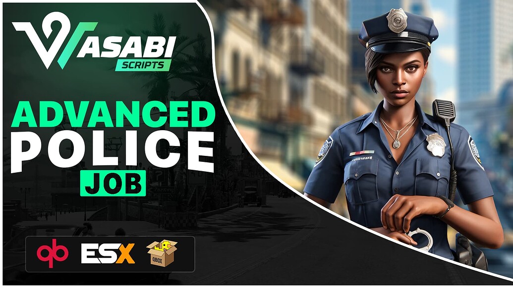 [ESX/QBCORE] Wasabi's Advanced Police Job - FiveM Releases - Cfx.re ...