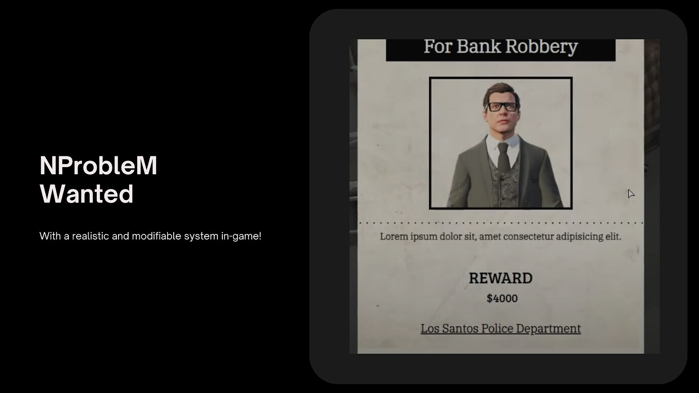 [FREE] NProbleM Wanted (Realistic Wanted Poster) [QBCORE, ESX] - FiveM ...