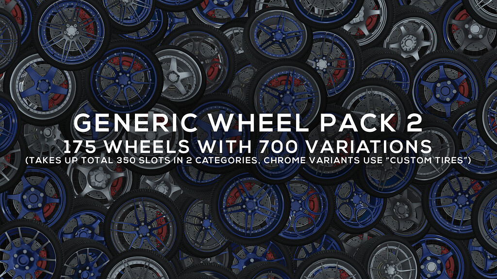 [PAID] Generic Wheel Pack 2 – 175 Wheels, 700 Variations - FiveM ...