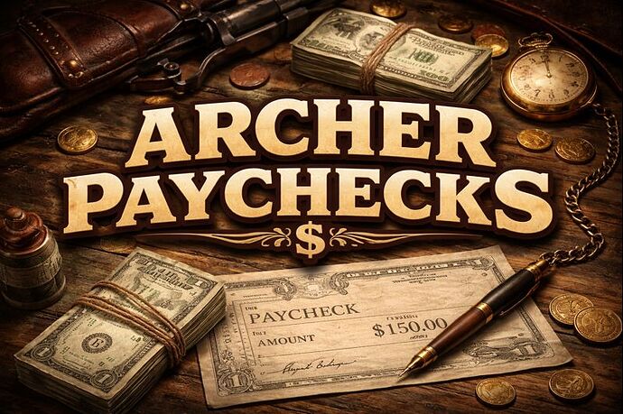 Archer_paychecks [VORP] - RedM Releases - Cfx.re Community