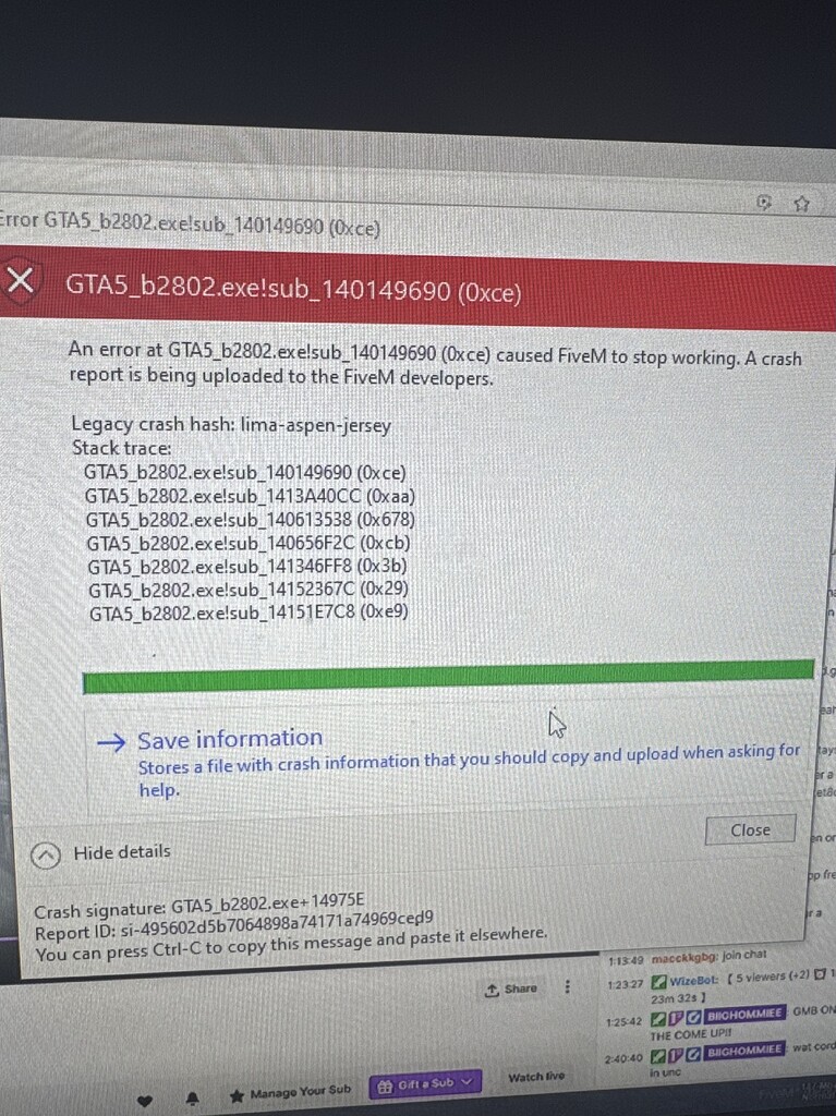 Fivem crashes n errors - FiveM Client Support - Cfx.re Community