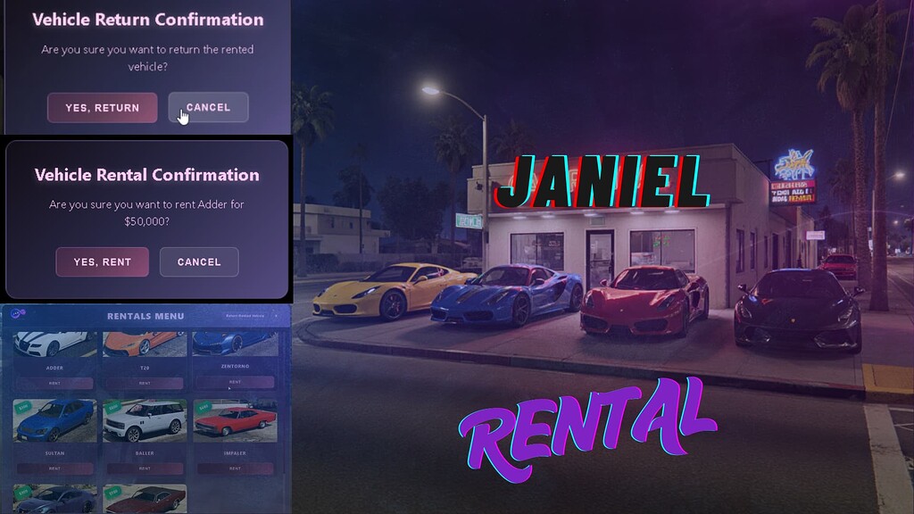 [FREE] [QB,ESX,QBOX] Advanced Rentals - FiveM Releases - Cfx.re Community