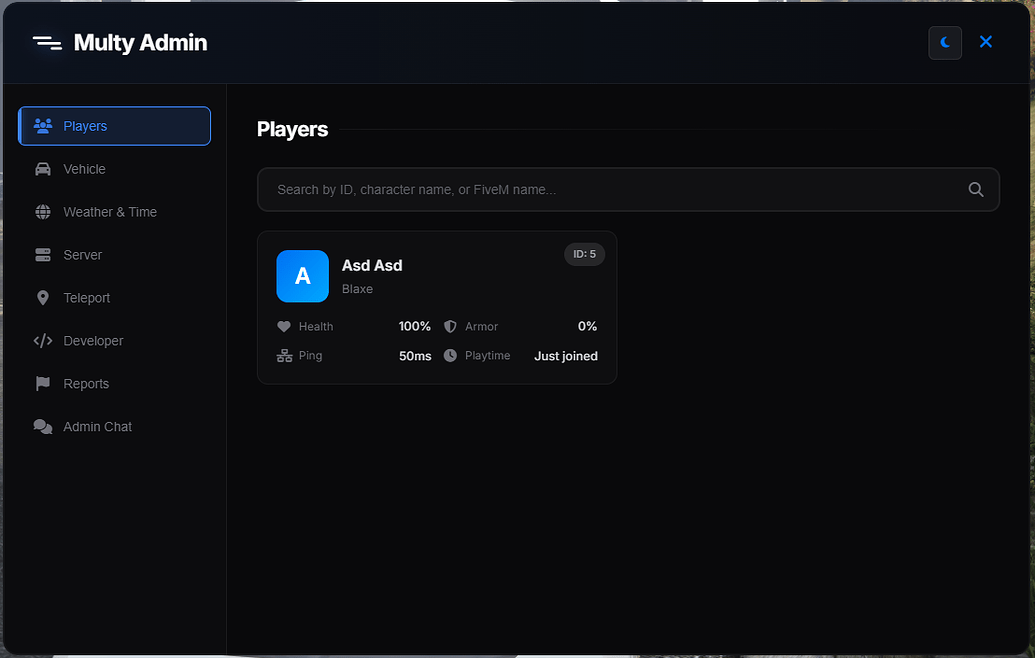 🛡️ Multy Admin - Advanced QB-Core Admin Menu System - FiveM Releases ...