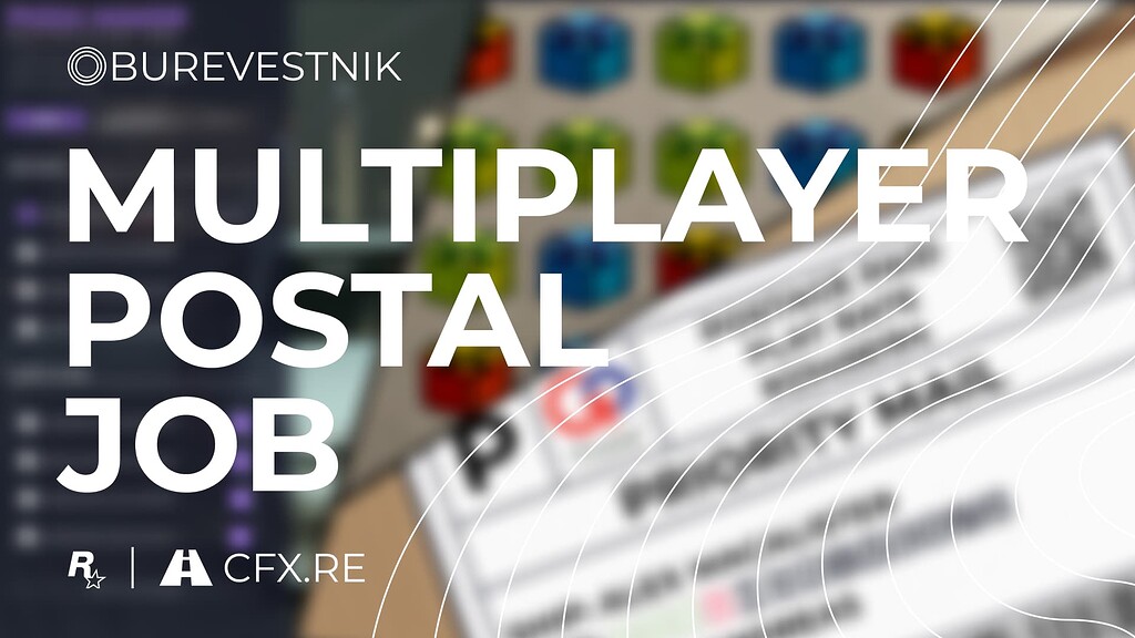 ️ [Standalone][ESX][QBCore] Multiplayer postal courier job | GoPostal ...