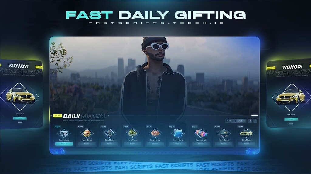 Fast Scripts Daily Gifting FiveM [ESX / QBCore / QBox] - FiveM Releases ...