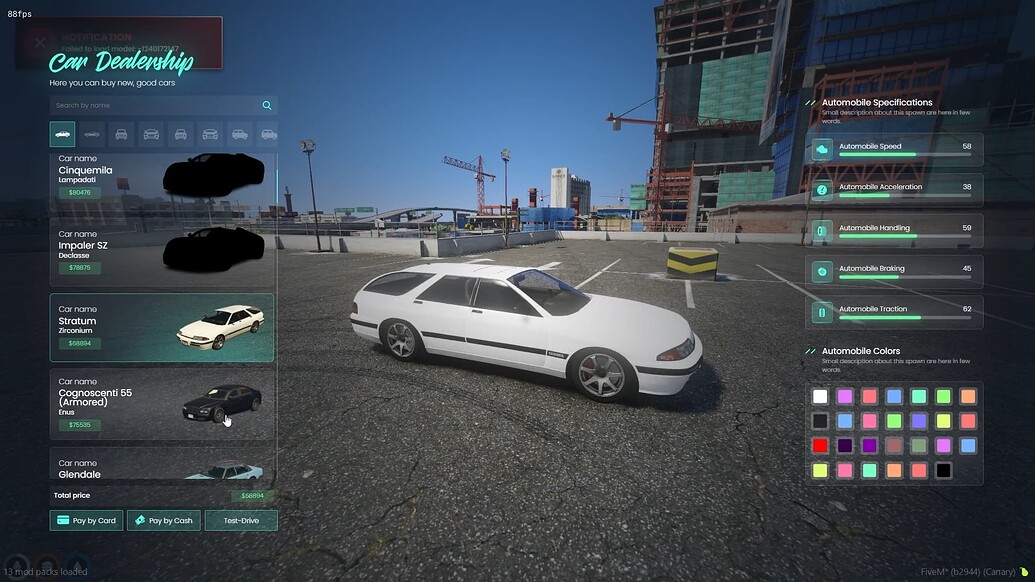 [QBCore & ESX] Dealership | Advanced Dealership (Vehicle Shop) - FiveM ...