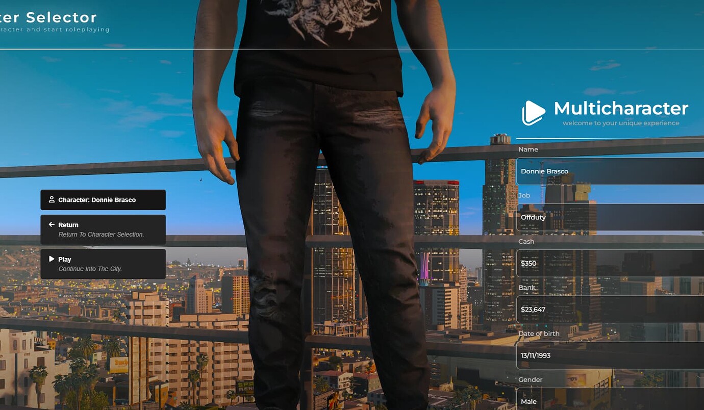 ESX Multicharacter +İdentity +Loading Screen Redesign - FiveM Releases ...