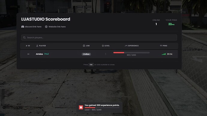 [PAID] SCOREBOARD/EXP SYSTEM - FiveM Releases - Cfx.re Community