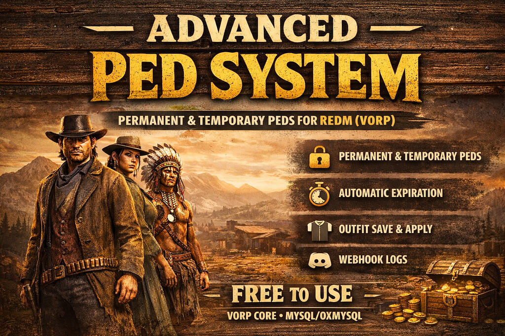[FREE] Ped Script - Prisma Studio - RedM Releases - Cfx.re Community