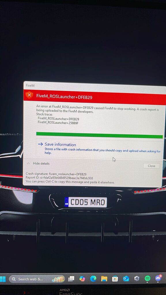 Issue with FiveM (ROSLauncher +DFEB29 Error) - FiveM Client Support ...