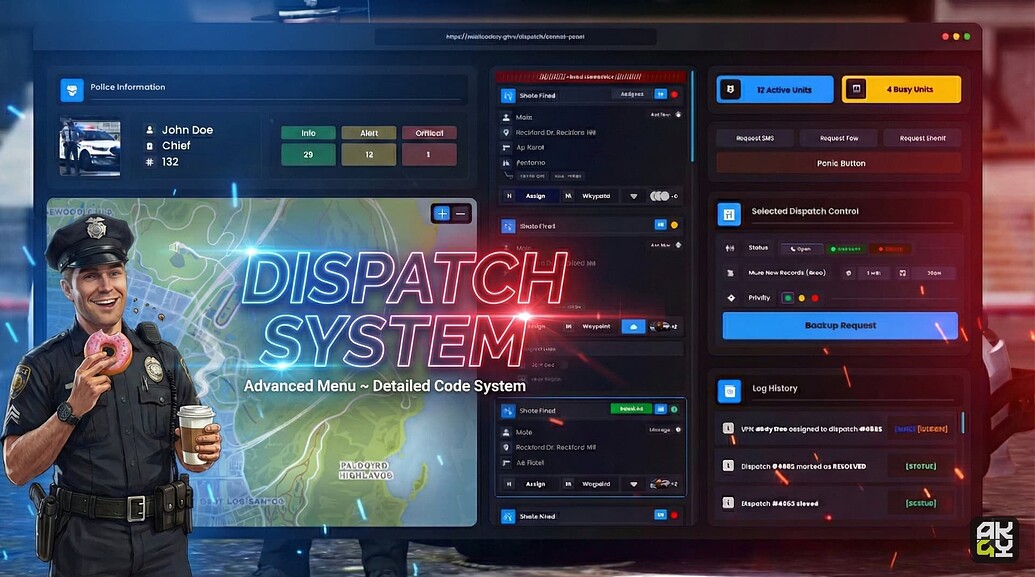 Advanced Dispatch System and Control Panel - FiveM Releases - Cfx.re ...