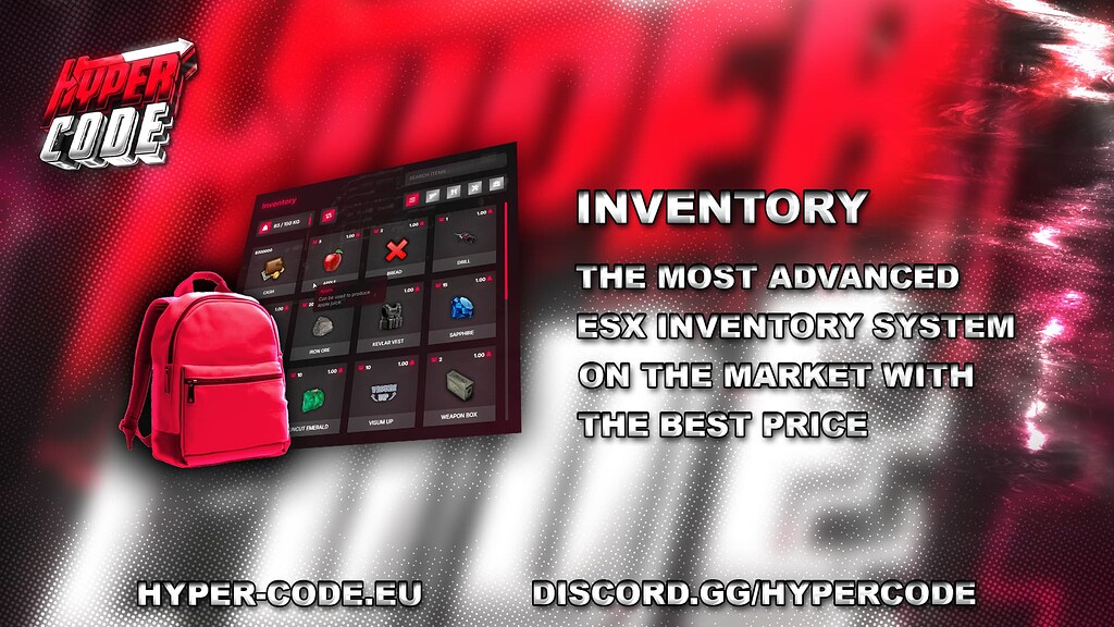 [PAID] [ESX] Inventory System (most advanced) - FiveM Releases - Cfx.re Community