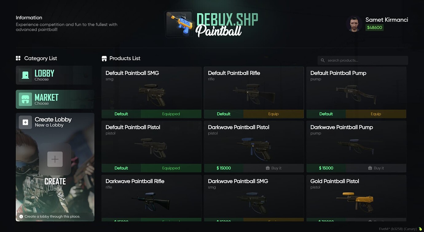 Advanced Paintball V2 | Custom Weapons & Game Modes - FiveM Releases ...