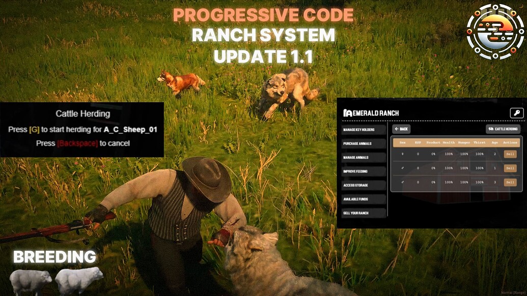 RedM Ranch System Update 1.1 [VORP-Core, RSG-Core, QB-Core, RedEm & RPX ...