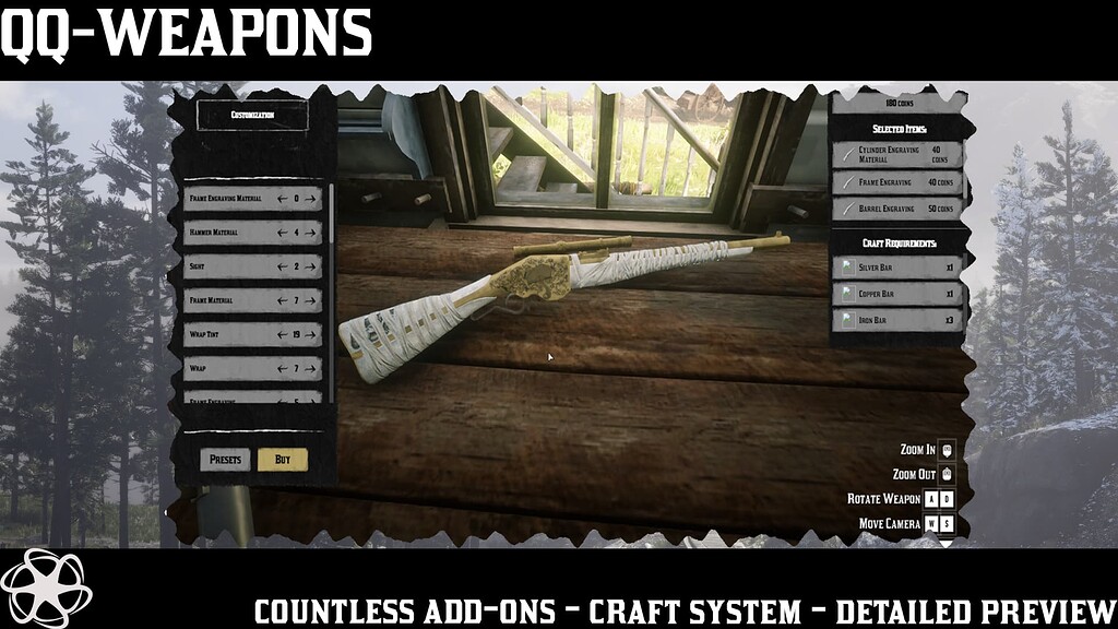 [Paid] [VORPCORE] [RSG-CORE] QQ-WEAPONS CUSTOMIZATON - RedM Releases ...