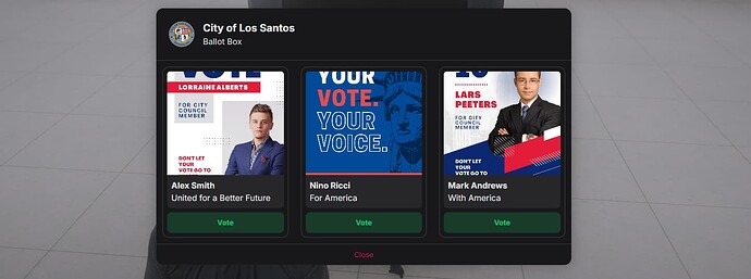 [ESX/QB] Complete Election & Campaign System - FiveM Releases - Cfx.re ...