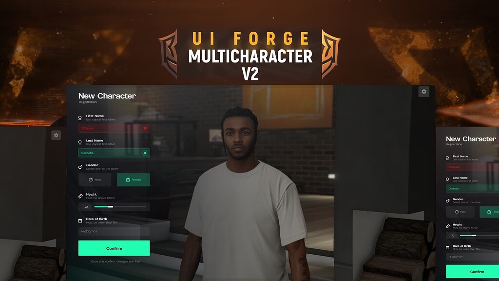 UIForge Multicharacter V2 | Fivem Multicharacter Script - FiveM ...