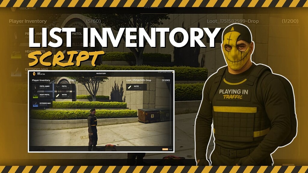 [STANDALONE] List Inventory – Clean UI, Containers, Weapon Support ...