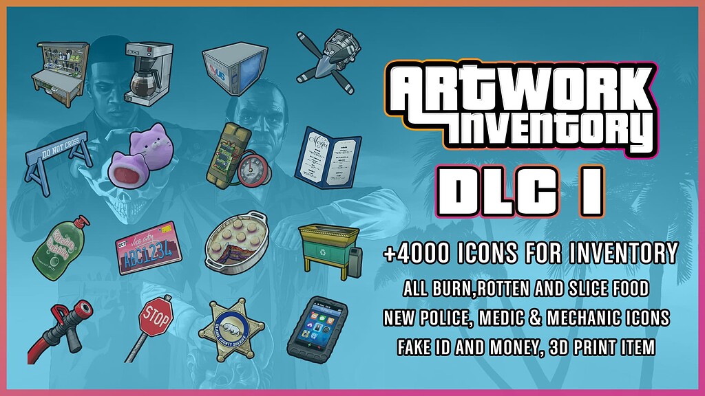 Inventory Image Pack DLC (+4500 new HQ Draw Items Icons) - FiveM ...