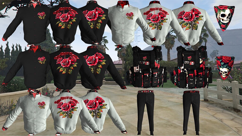 Red Roses Cartel Shirts 1 for Male and Female - FiveM Releases - Cfx.re ...
