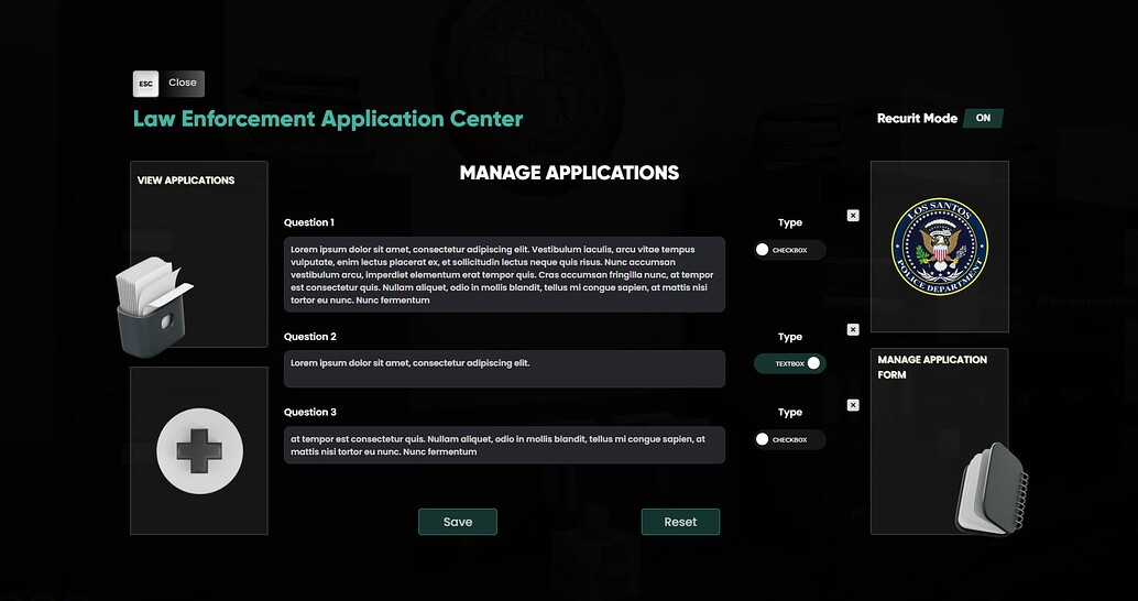 Job Application System | Ingame Forms Creator | [QB / ESX] - FiveM ...