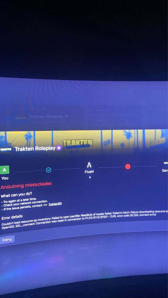 Fivem Error Failed To Open Packfile Readbulk Of Header Failed Fivem Client Support Cfx Re