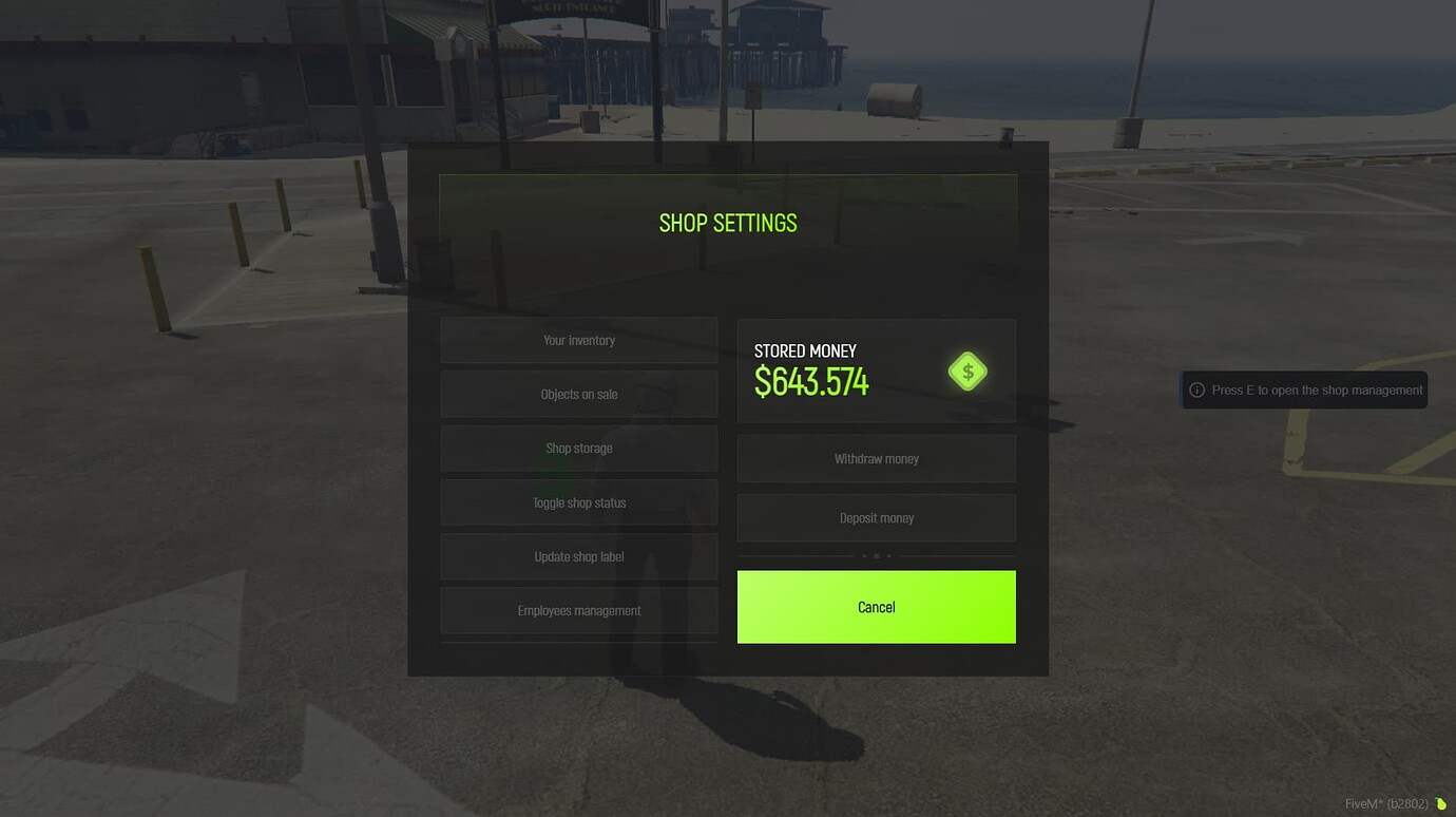 🛒 Shops Creator [ESX/QBCore] - Easily create in-game admin and players ...