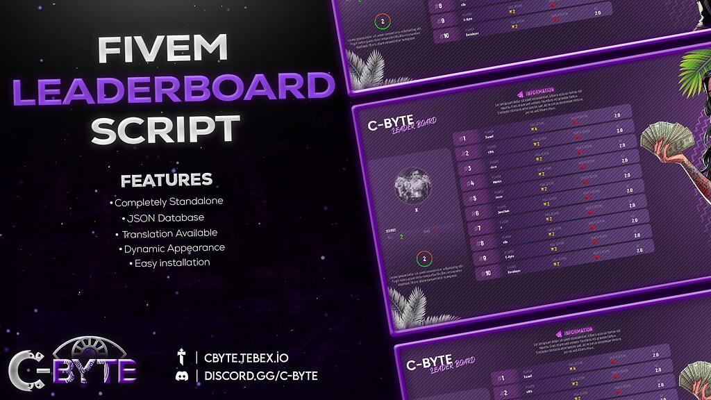 [PAID] Leaderboard Script - FiveM Releases - Cfx.re Community