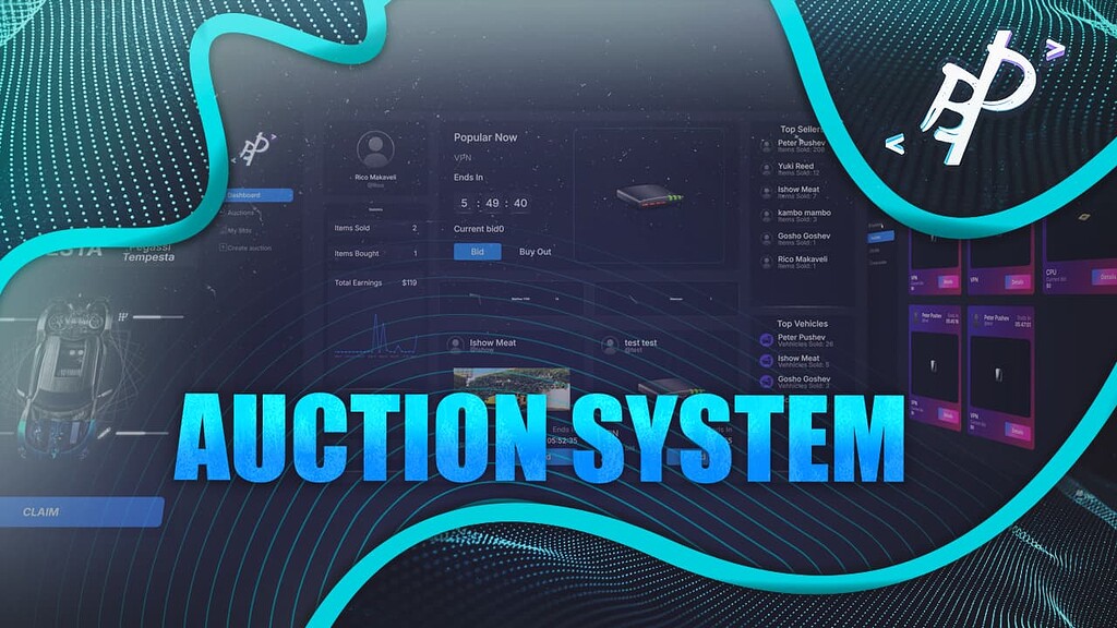 [PAID] [QBCore] [ESX] [Standalone] | 🏎️ Advanced Auction Script | (Most ...