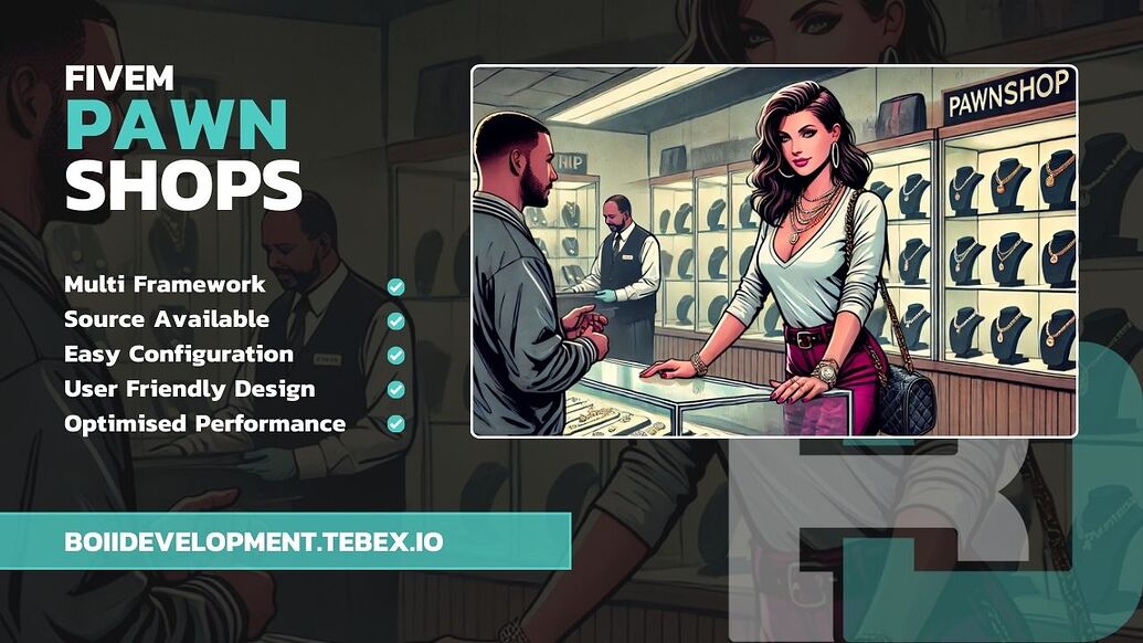 [PAID] [QB | ESX | BOII | CUSTOM] Pawnshop Script - FiveM Releases - Cfx.re Community