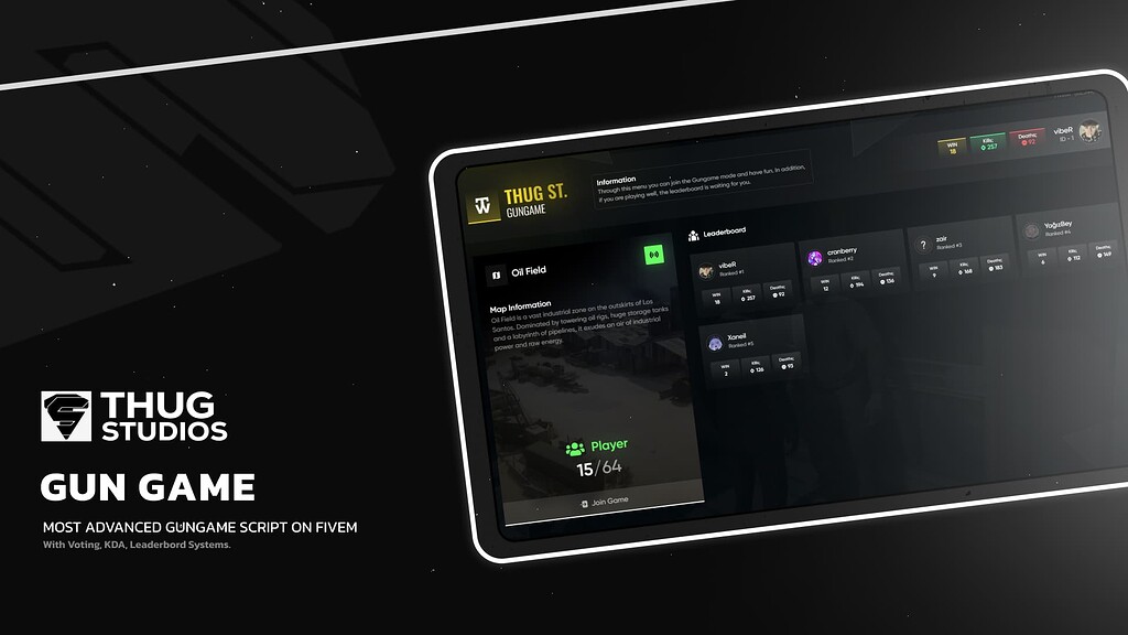 Thug Gungame (with Map Voting, Leaderboard Systems) - FiveM Releases - Cfx.re Community