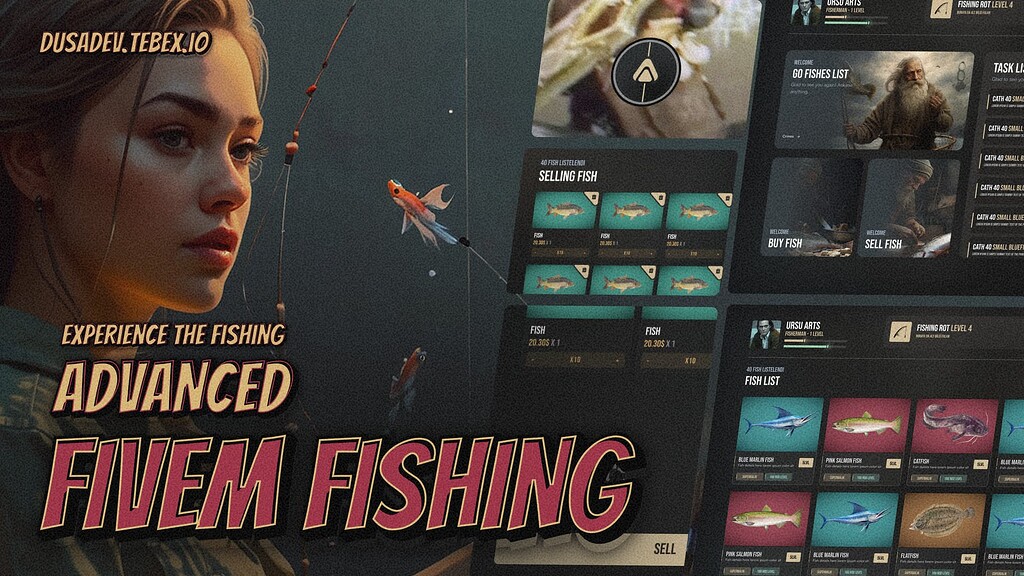 Dusa Fishing | Realistic Hook, New World Minigame, Zone System, Custom Models - FiveM Releases ...
