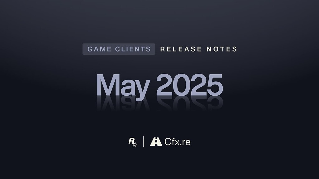 Game Clients Release Notes - May 2025 - Release Notes - Cfx.re Community