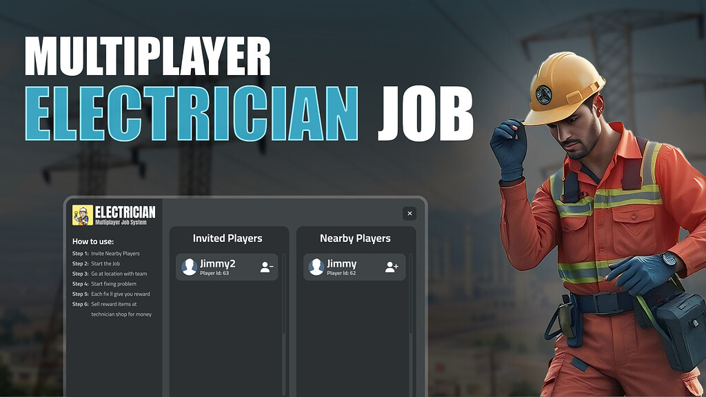 [Release] [ESX]/[QB] Multiplayer Electrician Job Script for FiveM ...
