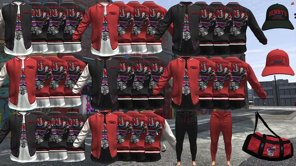 Bennys Jacket Mega Bundle for Male and Female [Lore Friendly] [On Sale] - FiveM Releases - Cfx ...