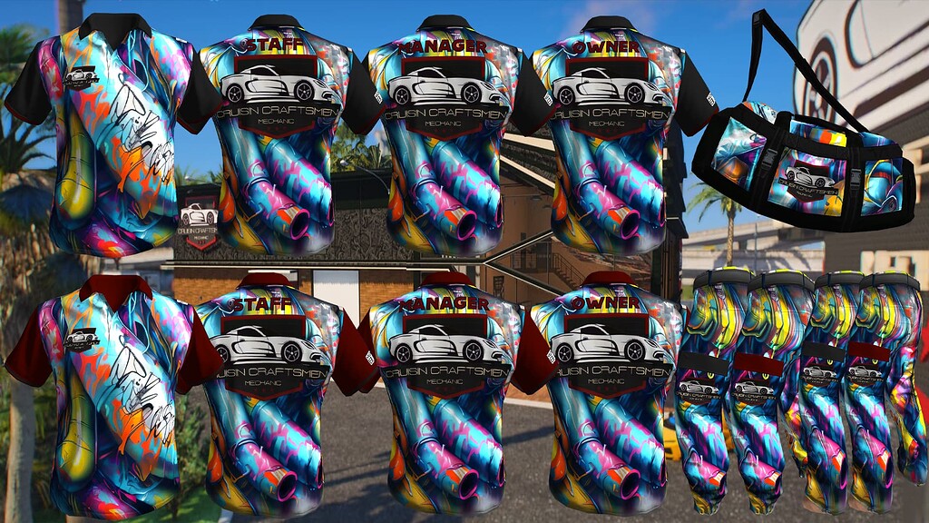 Cruisin Craftsman Graffiti Uniform 1 for Male and Female - FiveM Releases - Cfx.re Community